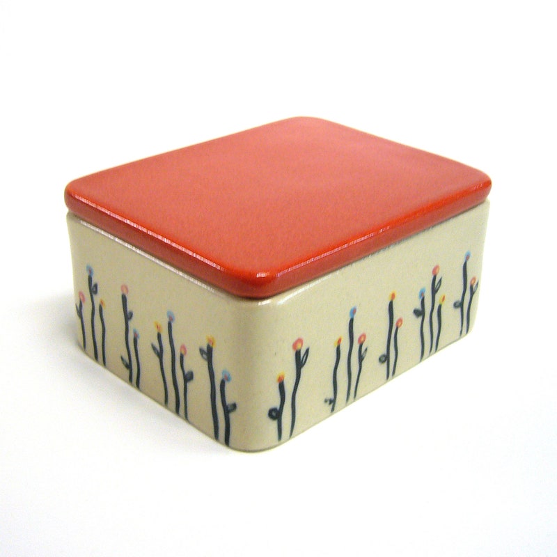 Red Butter Dish - Etsy