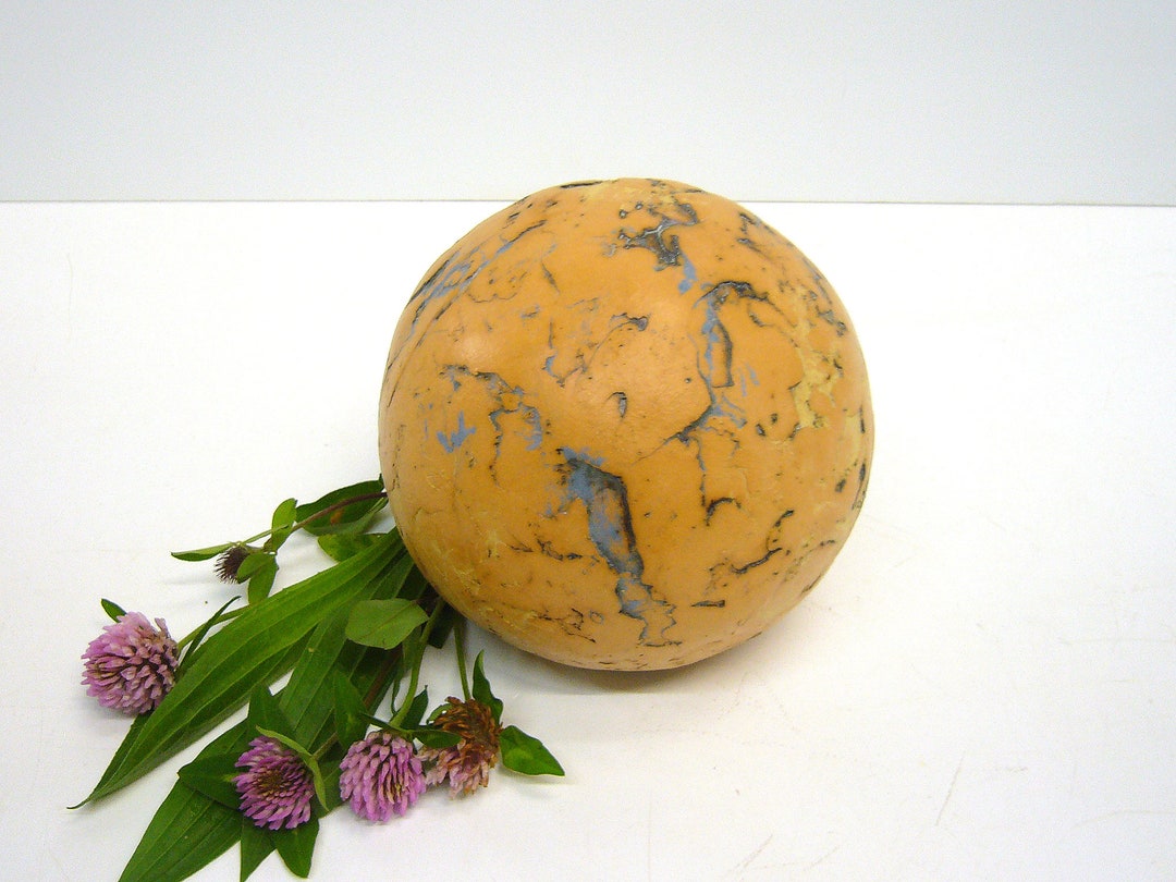Small Ball in Yellow Terracotta With a Textured Surface, Various ...