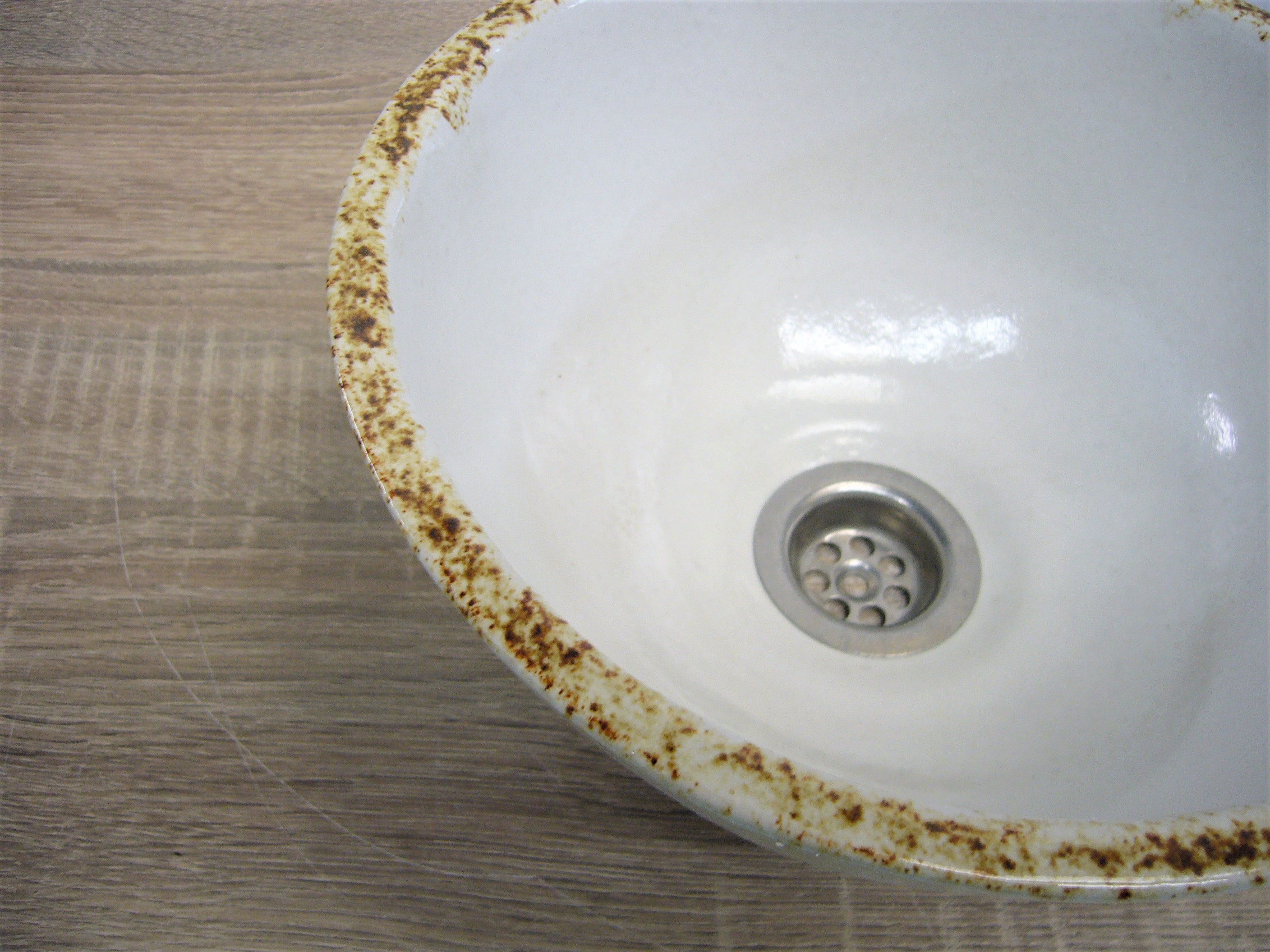 Handmade Hand Wash Basin Made of Highly Fired Ceramic in a Shiny Mint ...