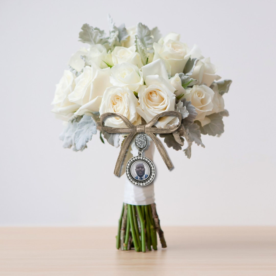 Bouquet Memory Charm, Bridal Memorial Gift, Custom Bouquet Charm ...