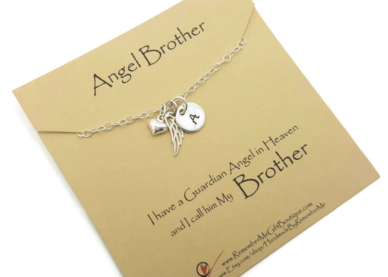 Loss of Brother Memorial Angel Brother in Heaven Memorial | Etsy