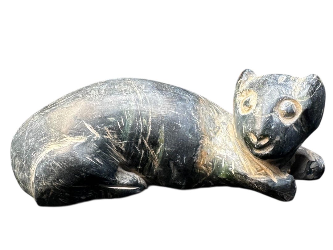 Hand-carved Stone Cat Statue: Roman Carved Ancient Piece - Etsy