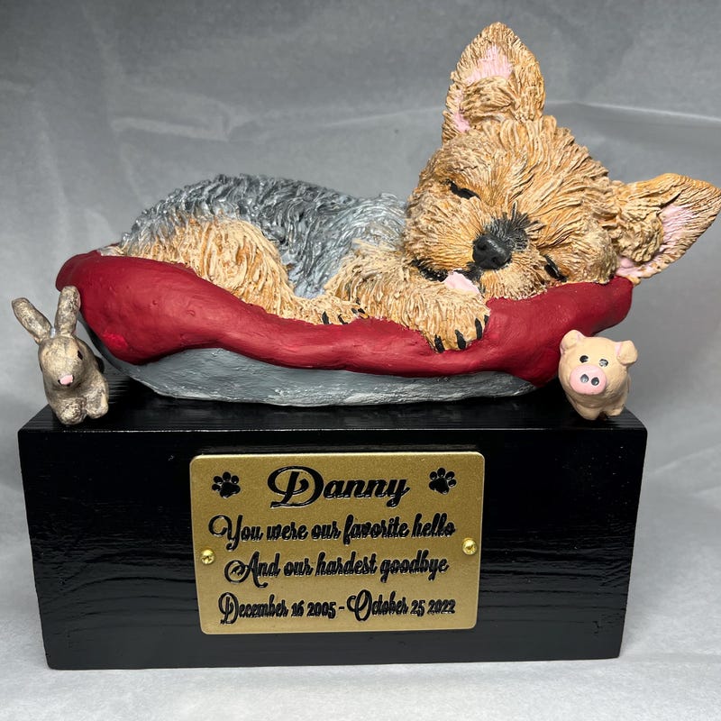 Yorkie Urn - Etsy