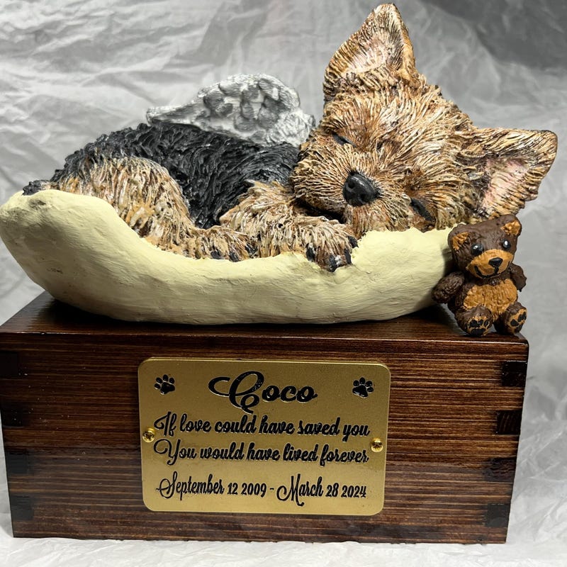 Yorkie Urn - Etsy