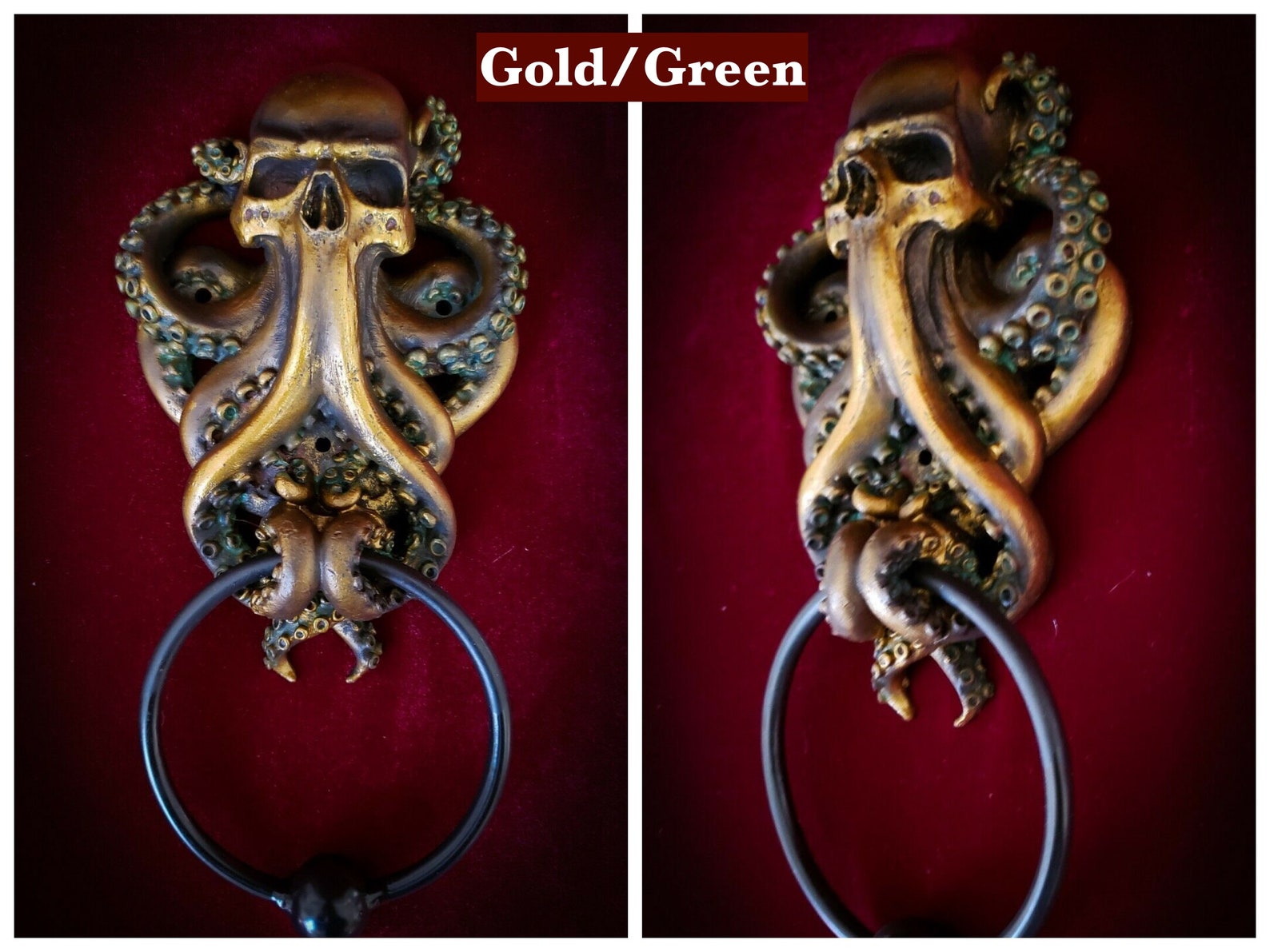 Cthulu Skull Door Knocker in Your Choice Color Resin With - Etsy