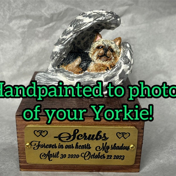 Yorkie Urn - Etsy