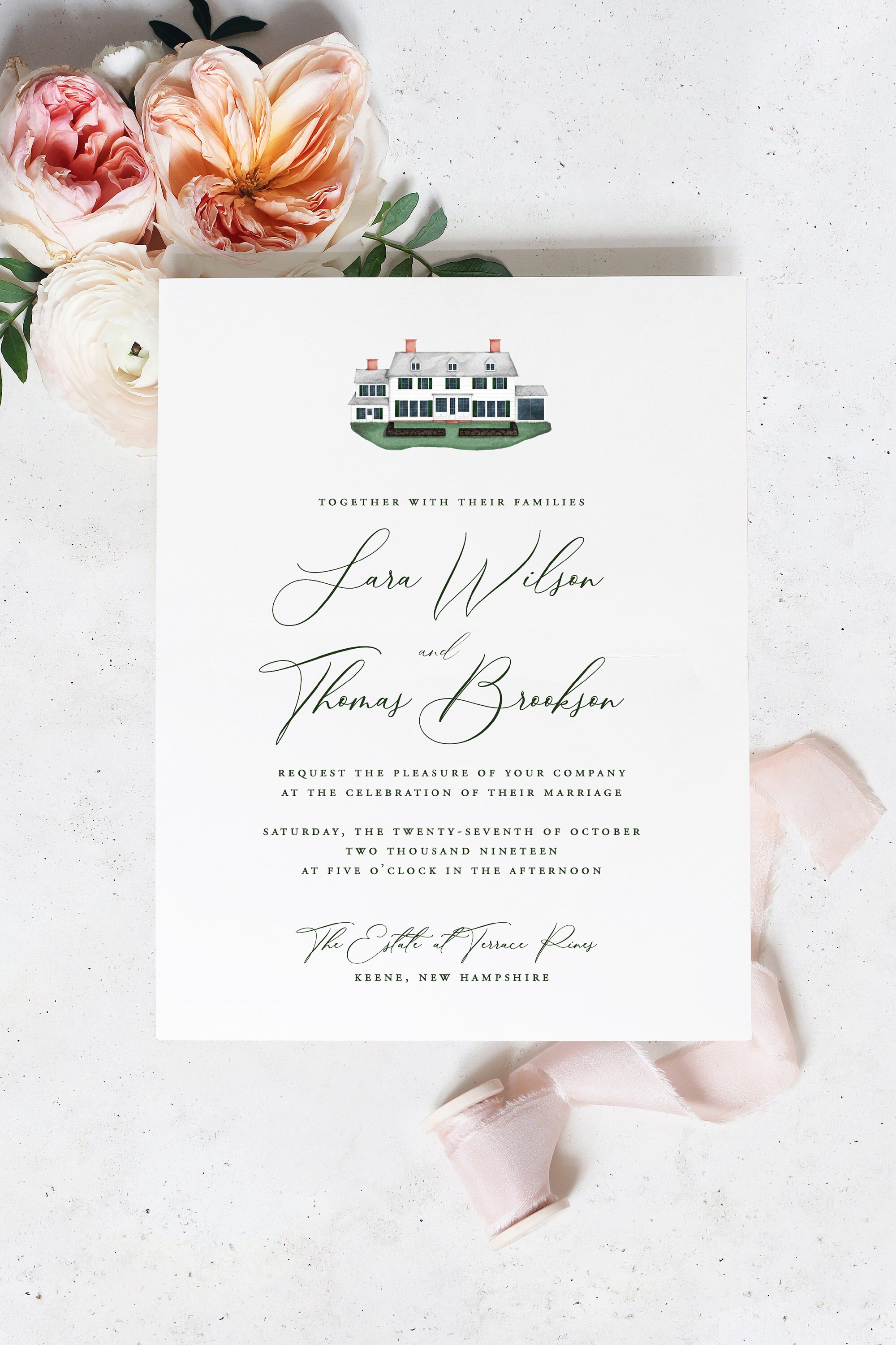 Wedding Invitation Wording 2 Venues