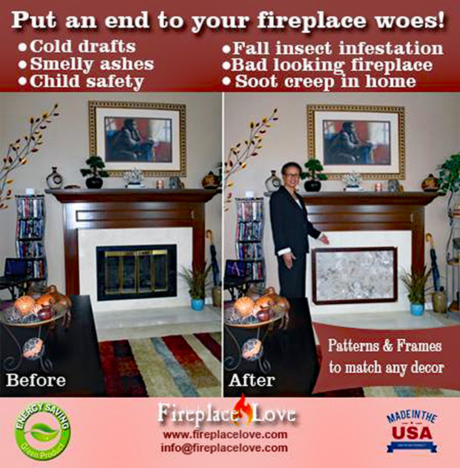 Custom made Fireplace Covers | Etsy