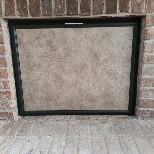 Fireplace Draft Cover CUSTOM MADE your Fireplace Dimensions - Etsy