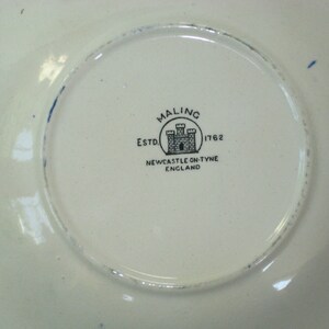 Maling China England Vintage Tube-lined Cup and Saucer Cobalt Blue W ...