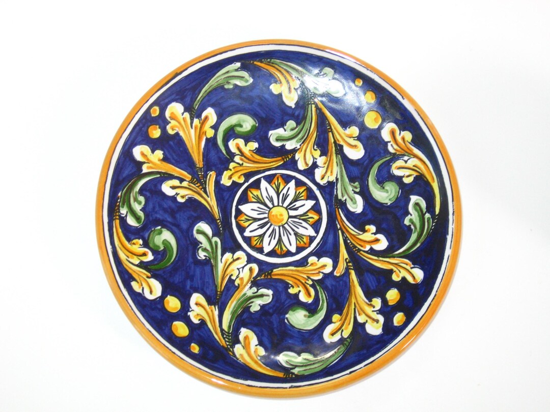 CALTAGIRONE 6+" Deruta Type Decorative Wall Plate Hanging MINT ...