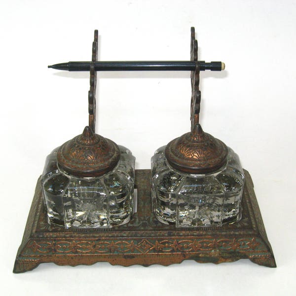 Double Inkwell - Etsy