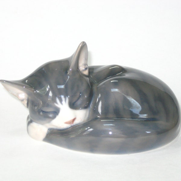 Royal Copenhagen Porcelain Cat Figurines - Etsy