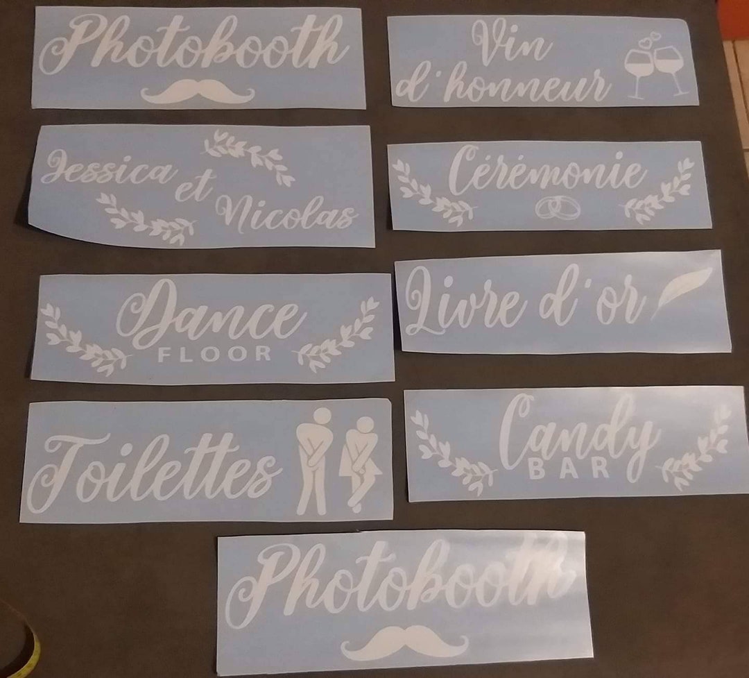 Set of 5 Stickers Direction Signs - Etsy