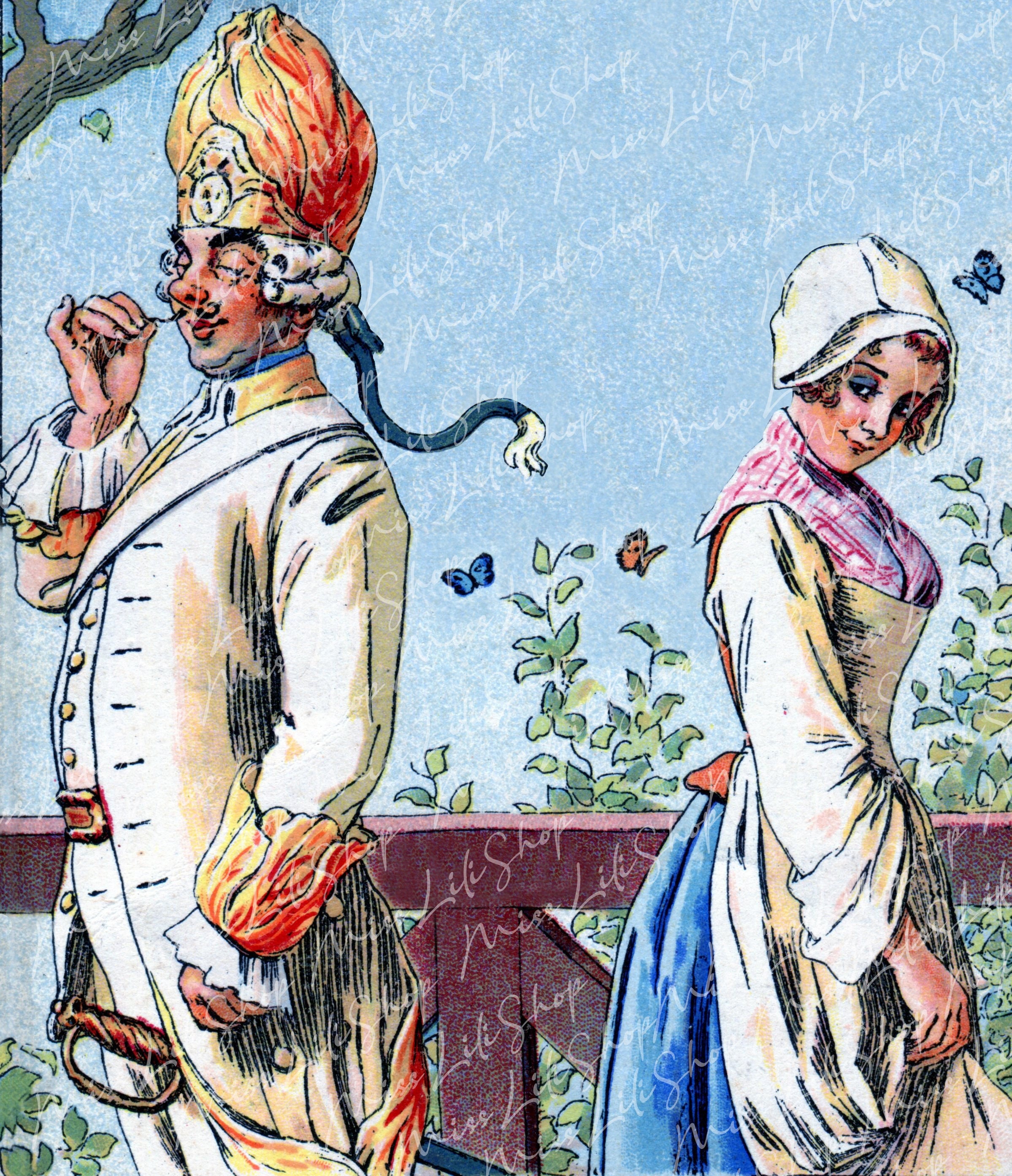 1900 Art Work Printable Digital Download Vintage Image the - Etsy