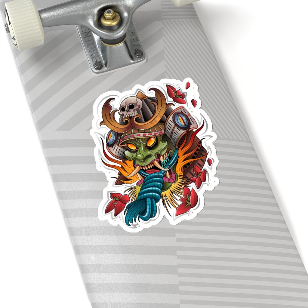 Thai Tattoo Design "samurai Shogun Warrior" New Retro Funny Kiss-cut ...