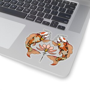 Thai Tattoo Design "a Pair OF Carp Koi Fish and Flower" New Retro Funny ...