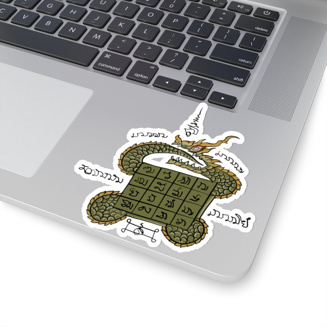 Thai Tattoo Design ''good Luck Magic Spell Dragon" New Retro Funny Kiss ...