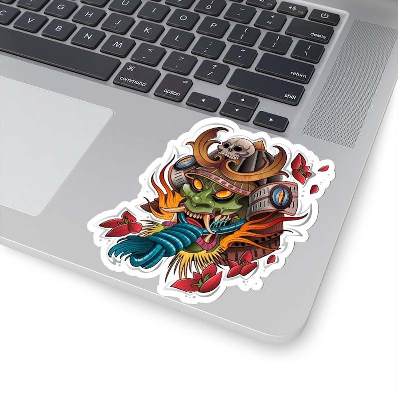 Thai Tattoo Design "samurai Shogun Warrior" New Retro Funny Kiss-cut ...