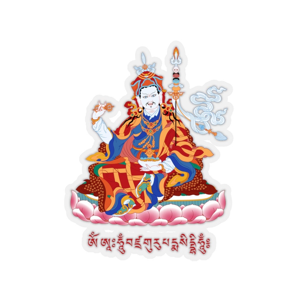 Thai Tattoo Design ''lotus-born Guru Rinpoche New Retro Holy Kiss-cut ...