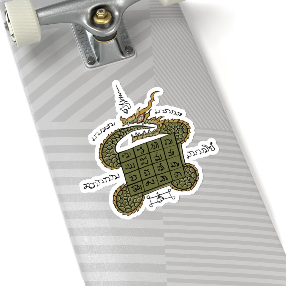 Thai Tattoo Design ''good Luck Magic Spell Dragon" New Retro Funny Kiss ...