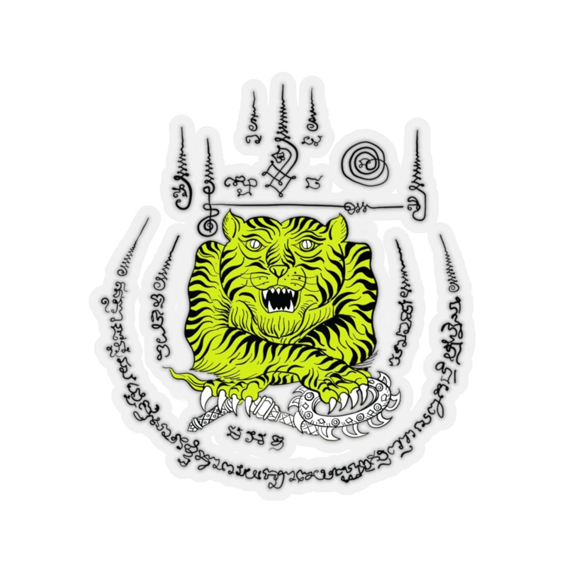 Thai Tattoo Design ''holy Lucky Magic Spell - Etsy