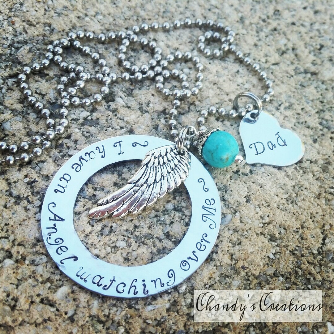 I Have an Angel Watching Over Me, Memorial Necklace, Remembrance ...