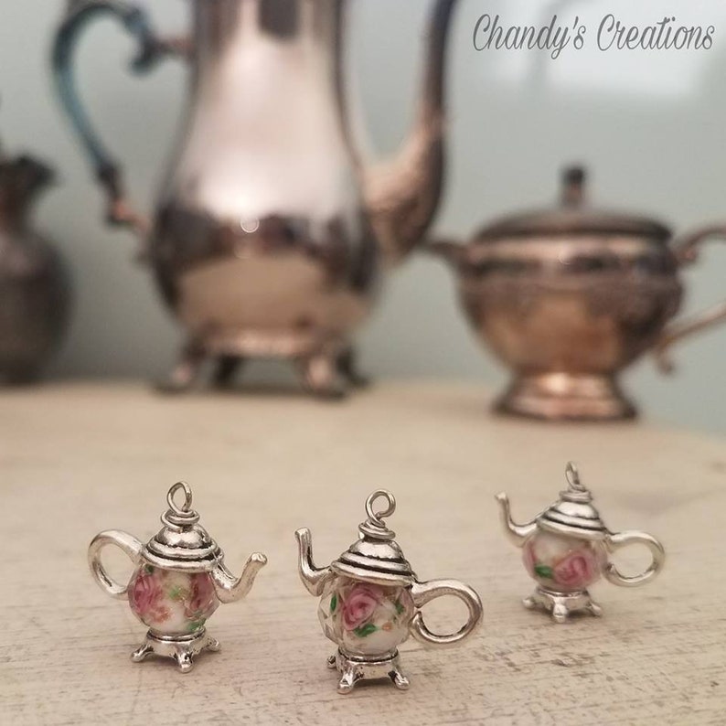 Tea Time Spoon Bracelet-teapot Charm-spoon - Etsy