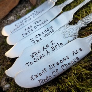 Custom-cheese-knife-marker-butter-spreader-server-stamped-engraved ...