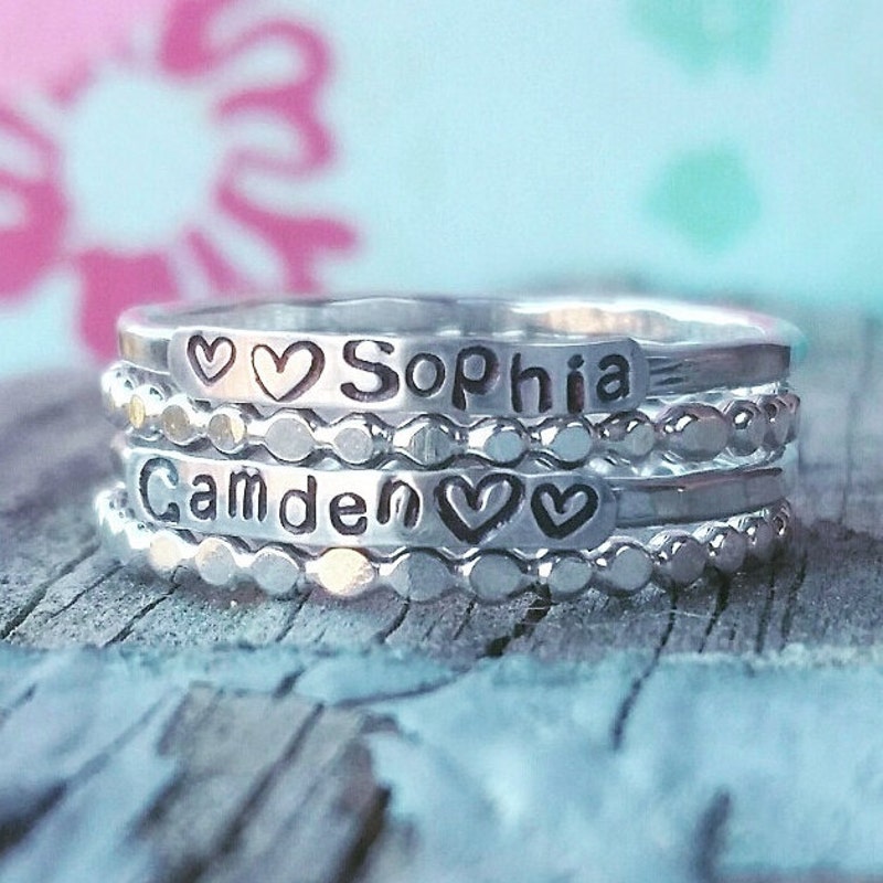 Name Ring Sterling Silver - Etsy