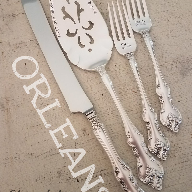Silver Knife and Fork Set - Etsy