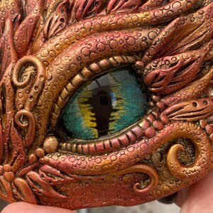 Dragon Eye Sculpture/handmade /polymer Clay /large Hand Painted Dragon ...