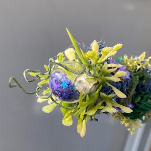 Handmade Queen Fairy Staff: Wood Effect Magic Wand With Blue Orb - Etsy