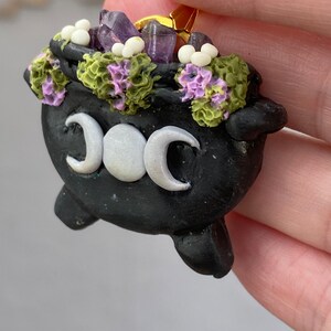 Amethyst Crystal Cauldron Pendant/ Magical Vibes/handmade With Magic ...