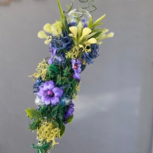 Handmade Queen Fairy Staff: Wood Effect Magic Wand With Blue Orb - Etsy