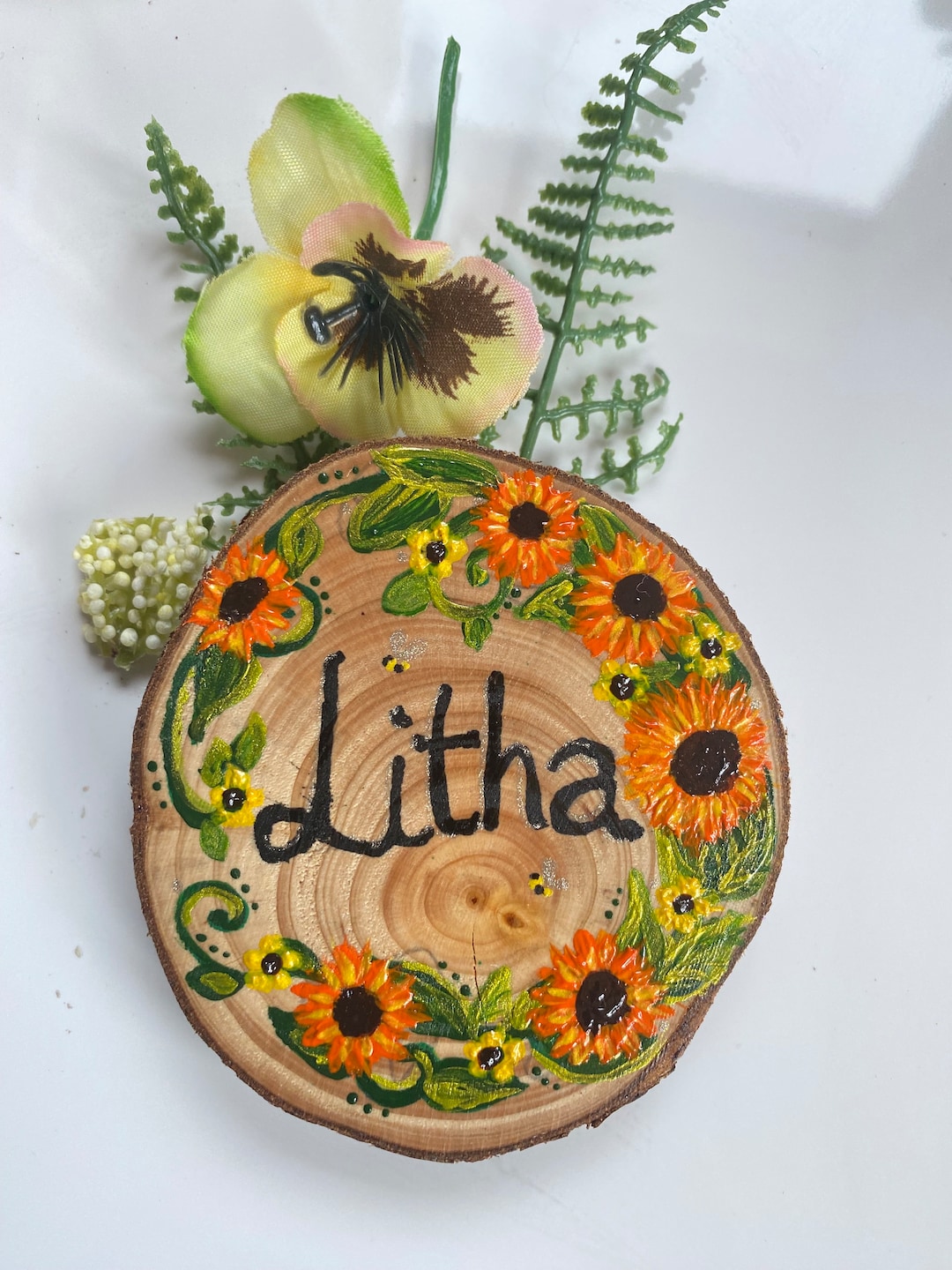 Litha Altar Decoration, Pagan , Hand Painted, Witchy Craft , Sabbats ...