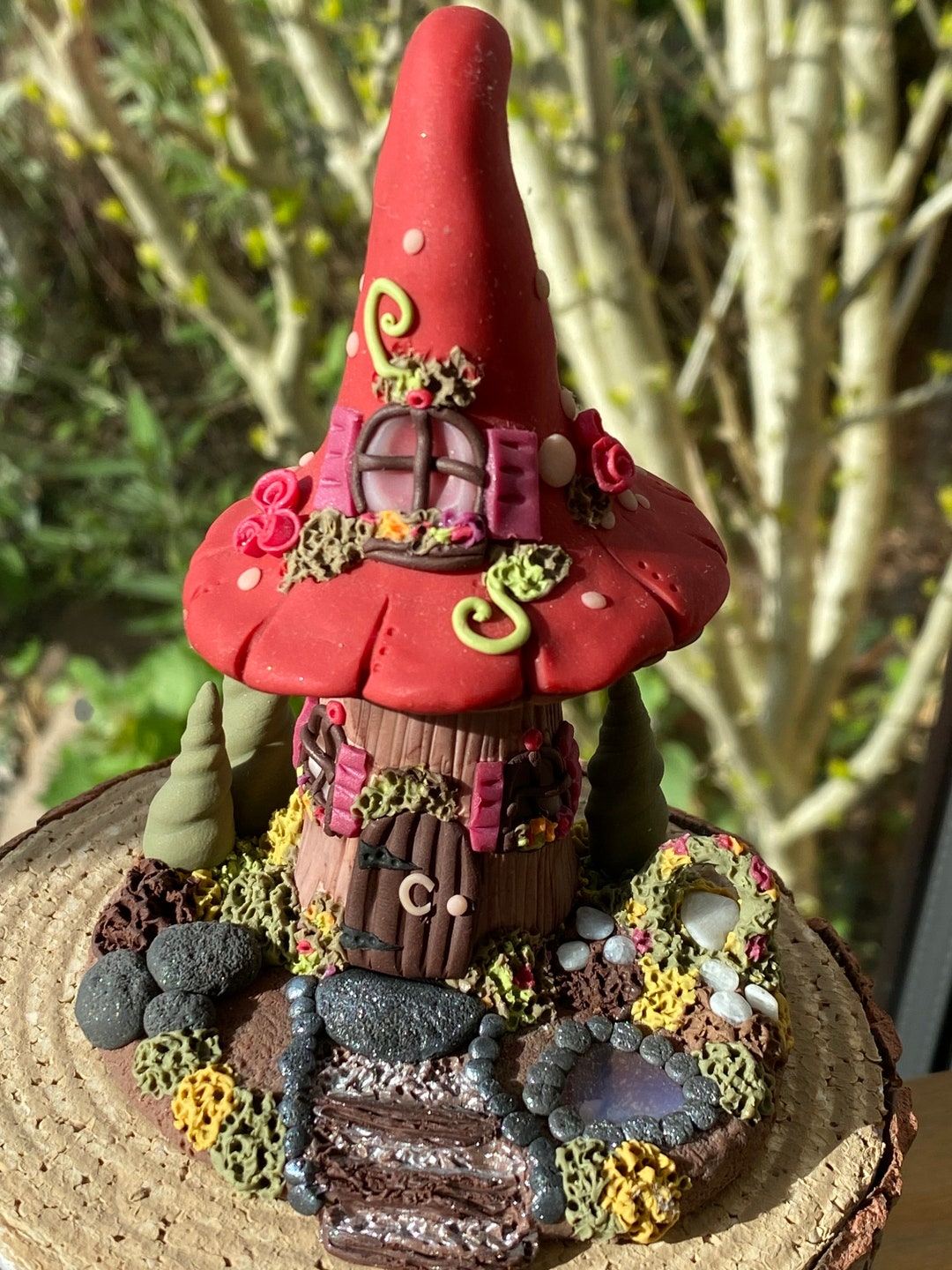 Miniature Toadstool Fairy House and Garden X - Etsy