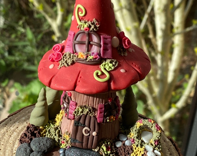 Miniature Toadstool Fairy House and Garden X - Etsy