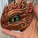 Dragon Eye Sculpture/handmade /polymer Clay /large Hand Painted Dragon ...