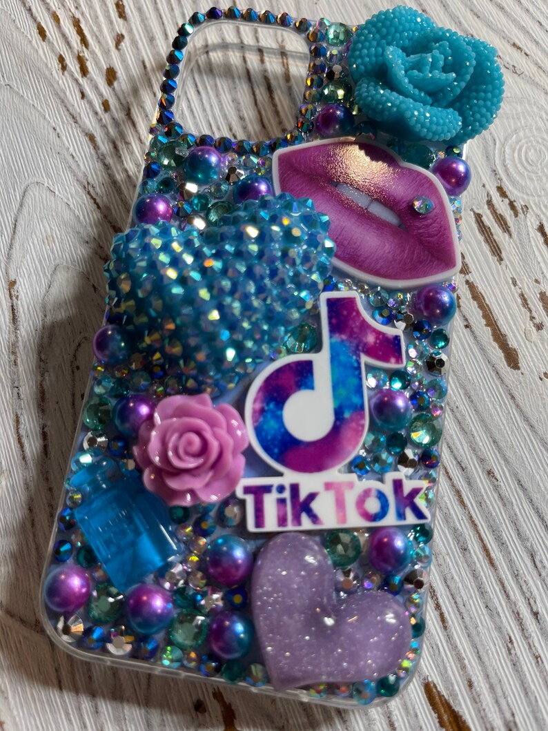 Tik Tok IPhone 12 Bling Case | Etsy