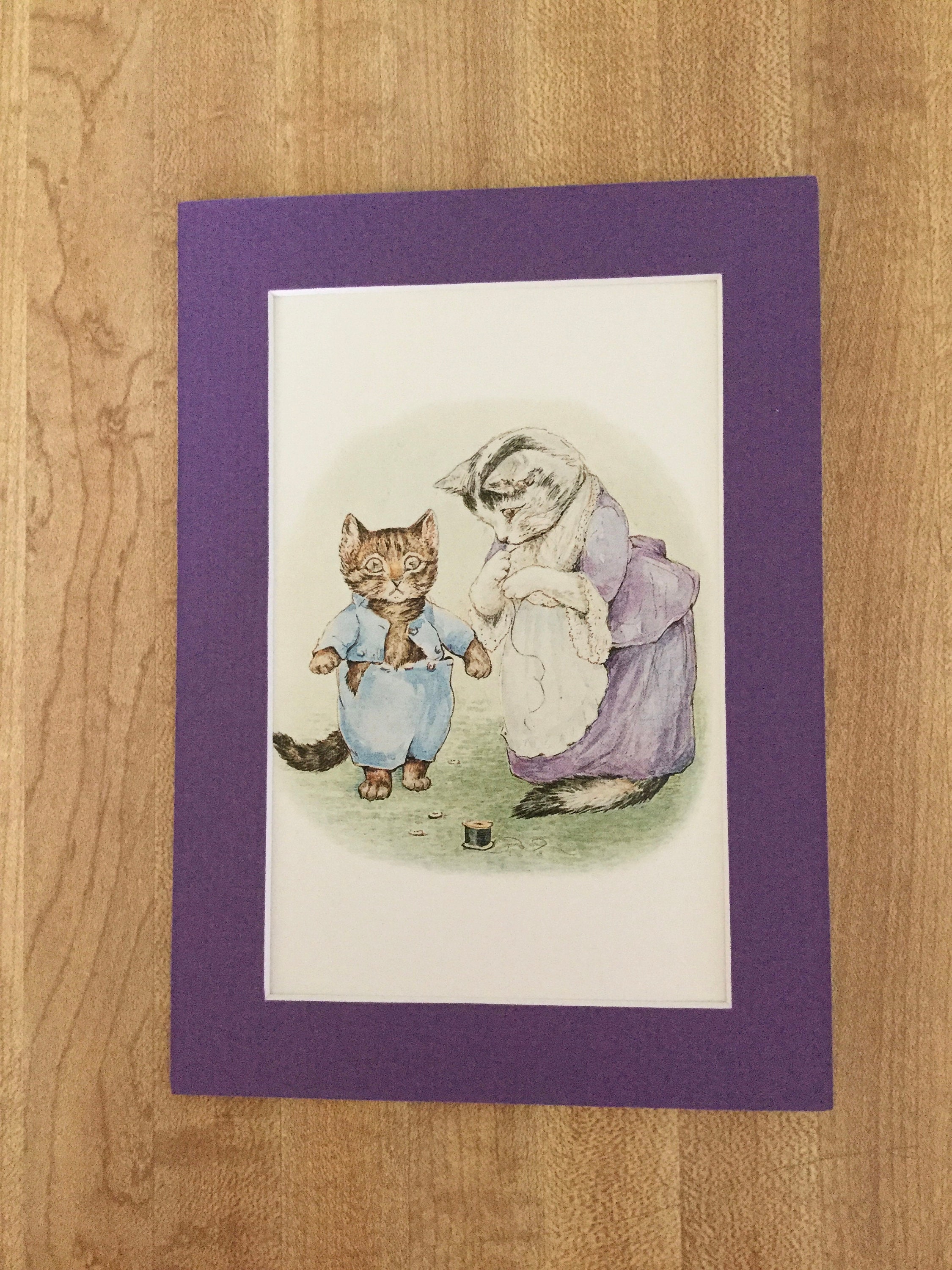 Matted Set of 2 Beatrix Potter Postcards 5 X 7 | Etsy