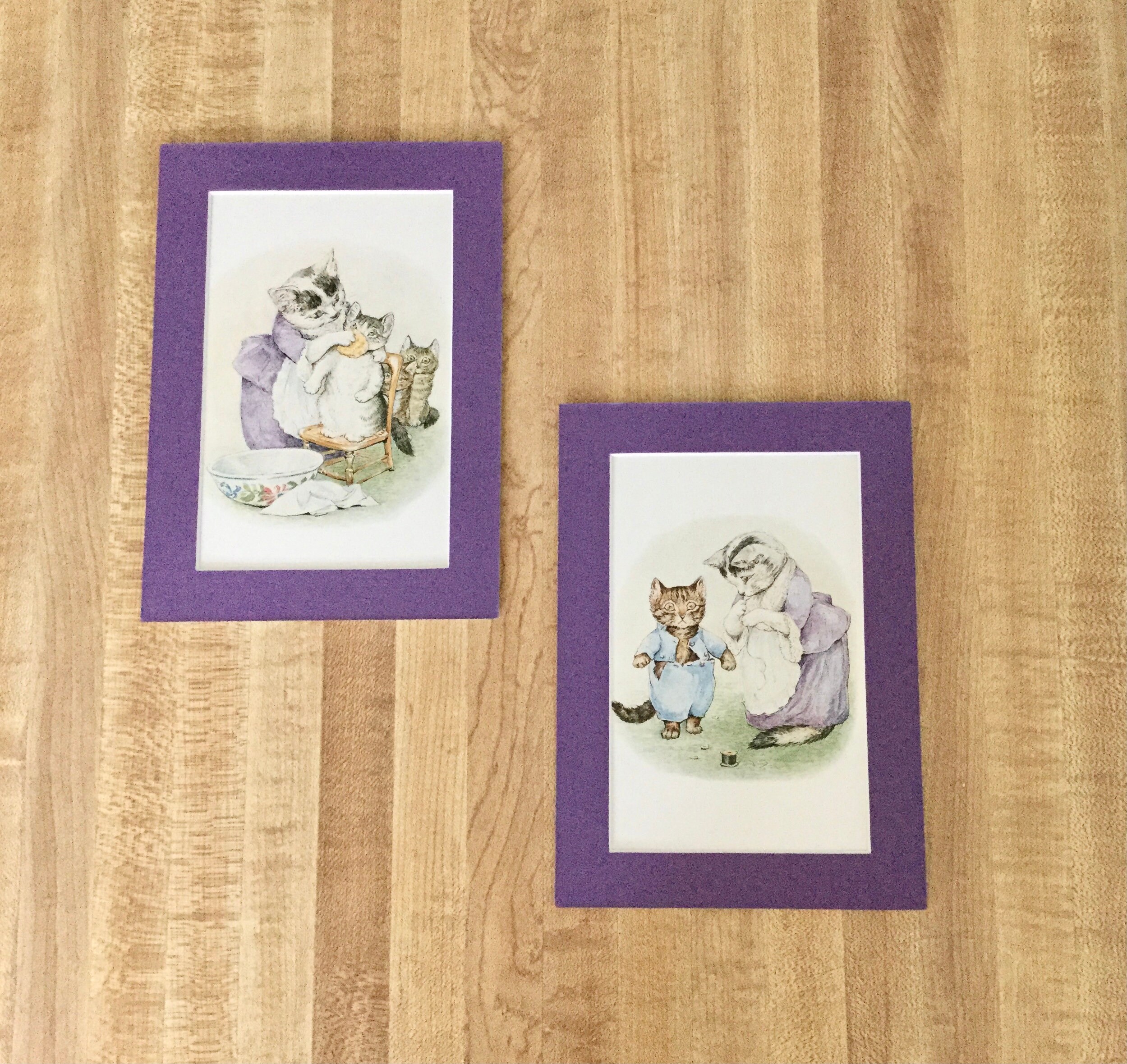 Matted Set of 2 Beatrix Potter Postcards 5 X 7 | Etsy