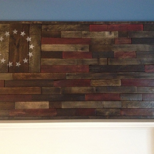 Rustic American Flag - Etsy