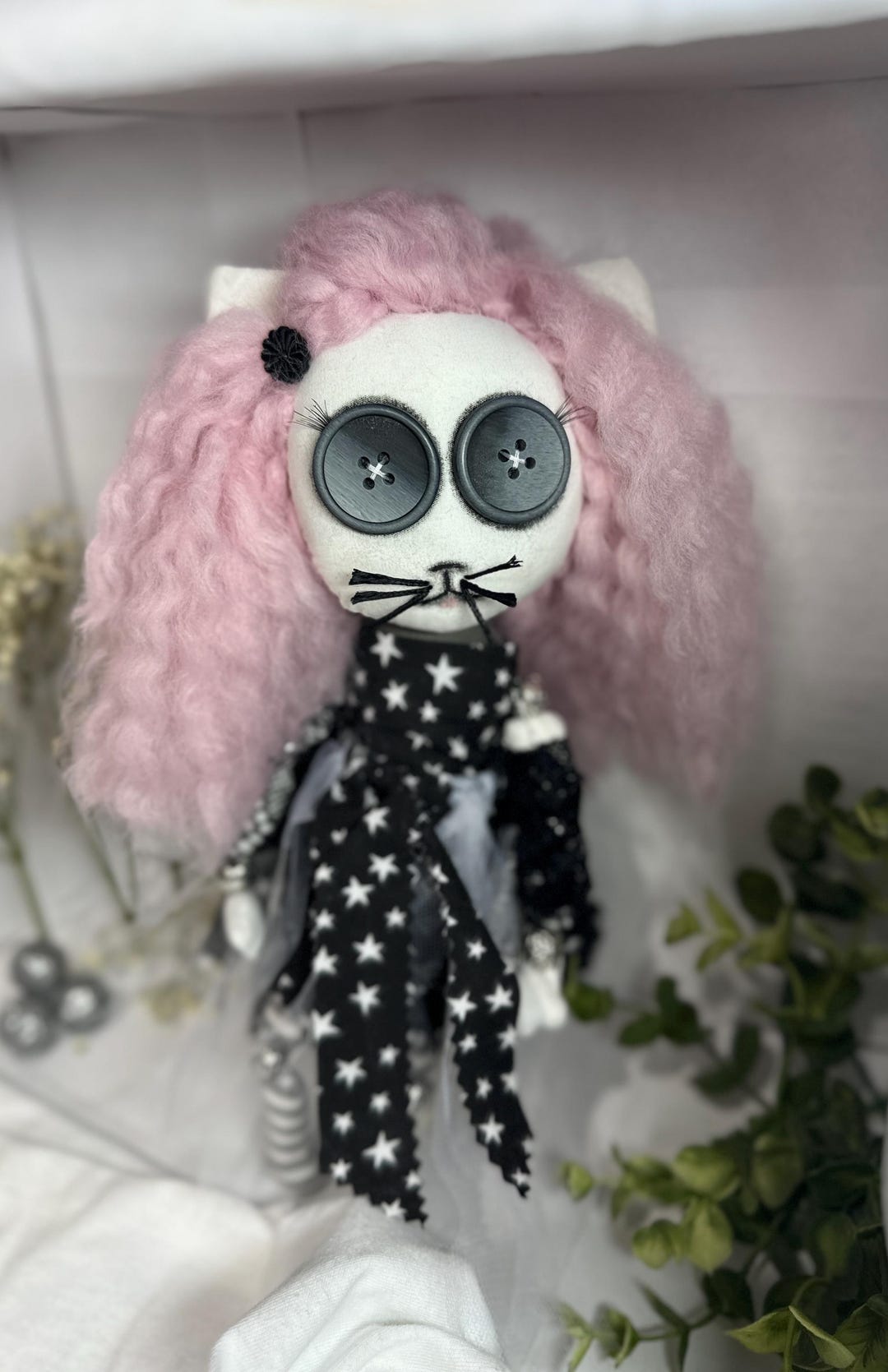 OOAK Creepy Cute Cat Ragdoll #11 “pinky” - Etsy