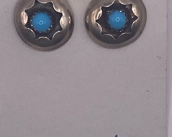 Navajo Shadow Box Turquoise Handmade Earrings - Etsy