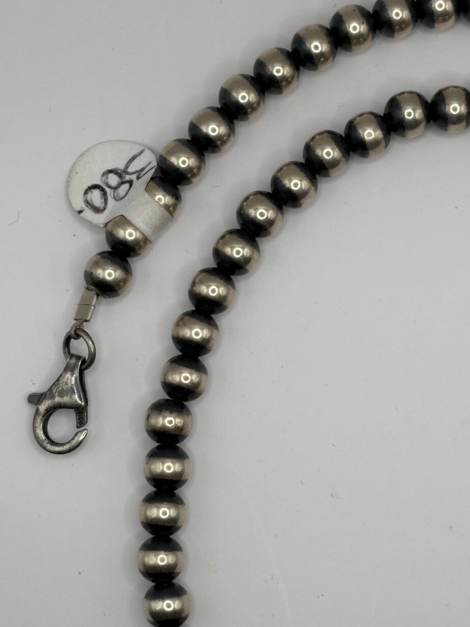 Handmade Navajo Pearls. Handmade Sterling Silver Beads 20” - Etsy