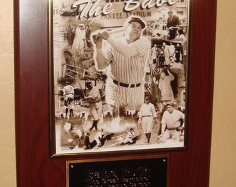 BABE RUTH Called Shot Collector Plate Gold Trim 1992 Porcelain