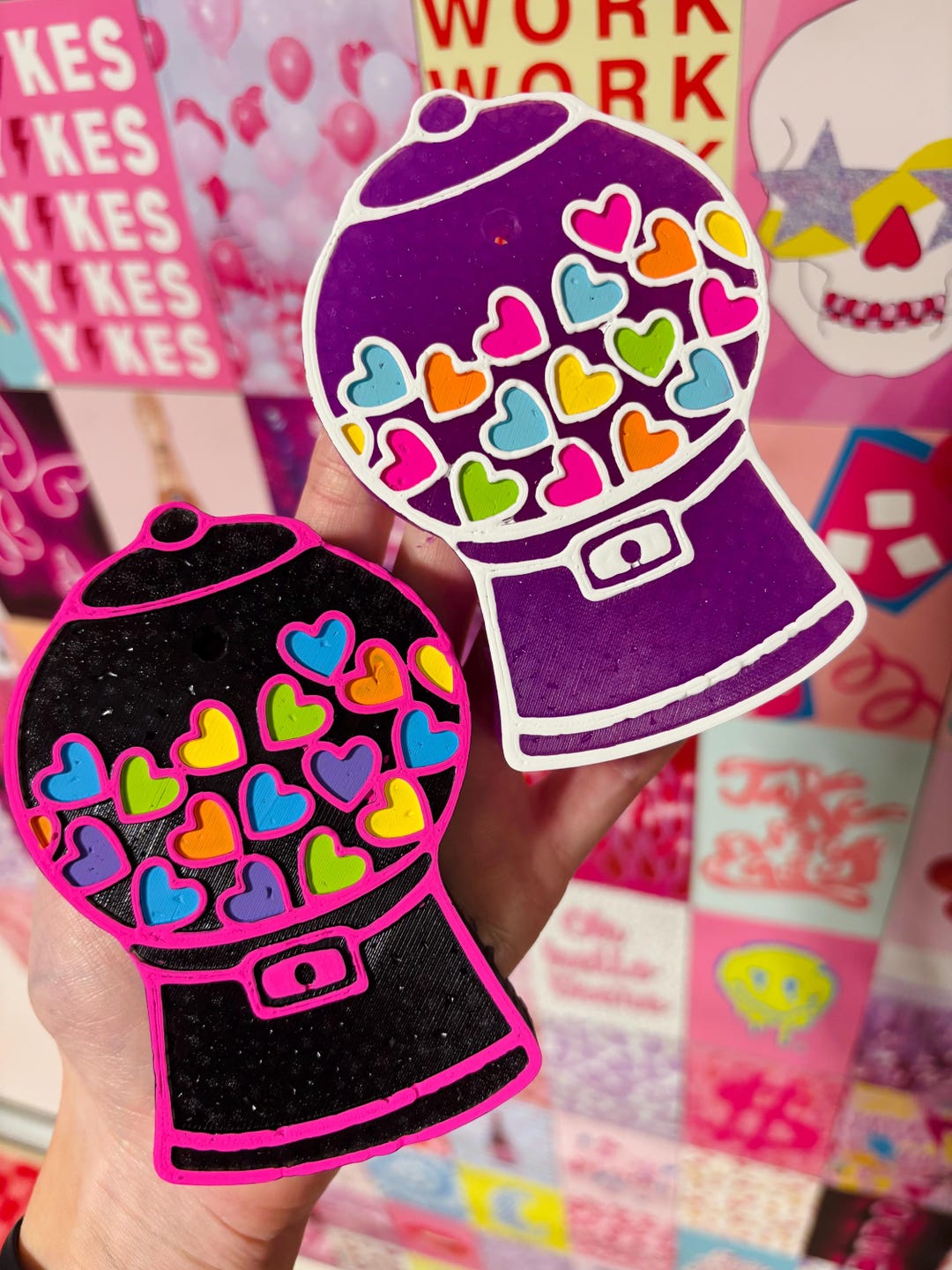 Heart Gumball Machine Freshie - Etsy