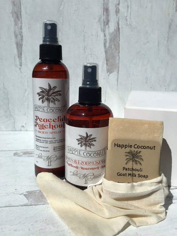 Patchouli Gift Set Patchouli Soap Patchouli Linen Spray | Etsy