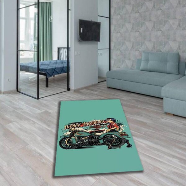 Harley Davidson Area Rugs - Etsy